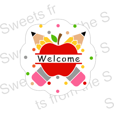 Digital Zip File: Welcome Apple & Pencils Layered Stencil Set – Sweets ...